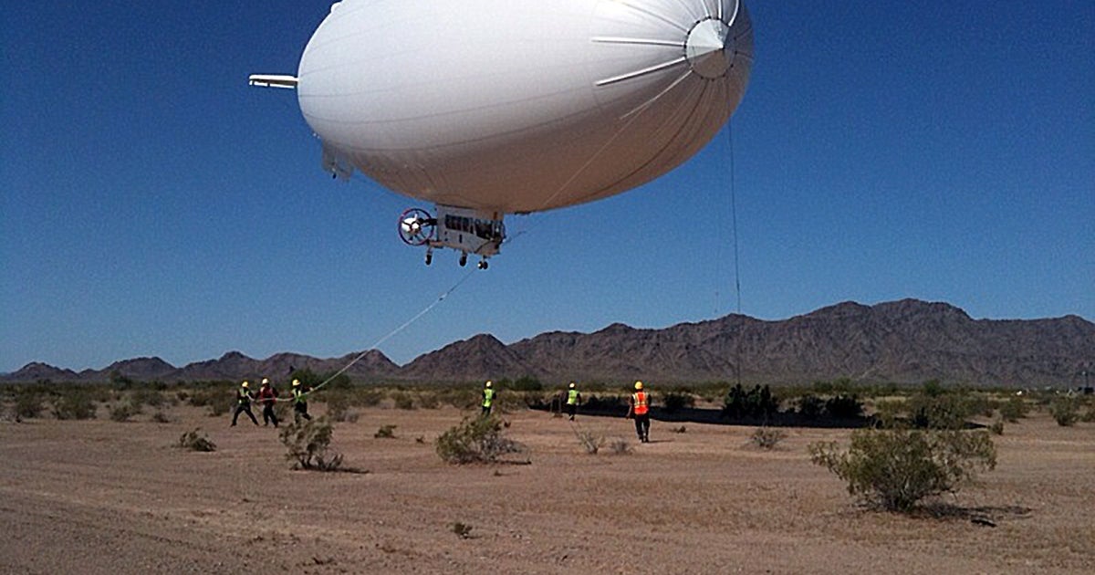 Navy Blimp Heads to Gulf to Aid Oil Spill Clean Up - CBS News
