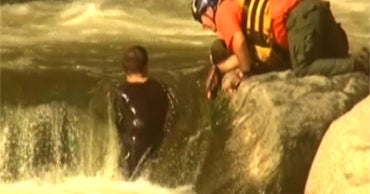Dramatic River Rescue Caught on Tape - CBS News