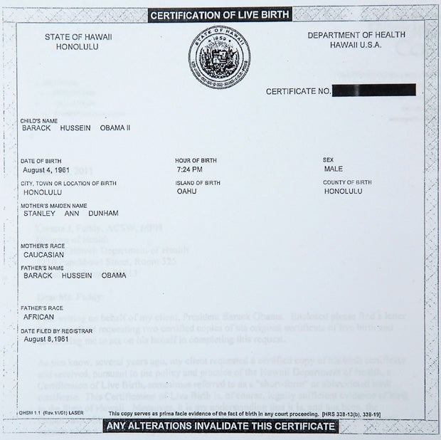 Obama releases long-form birth certificate - CBS News