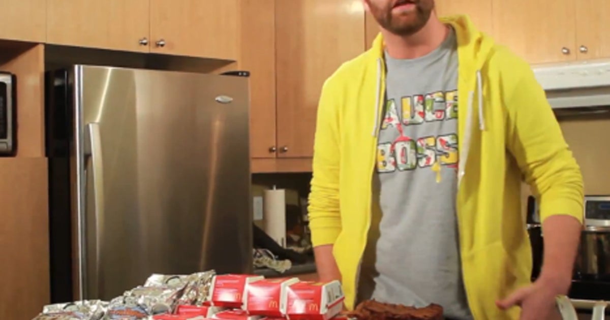Epic Meal Time crew creates "Fast Food Lasagna" - CBS News
