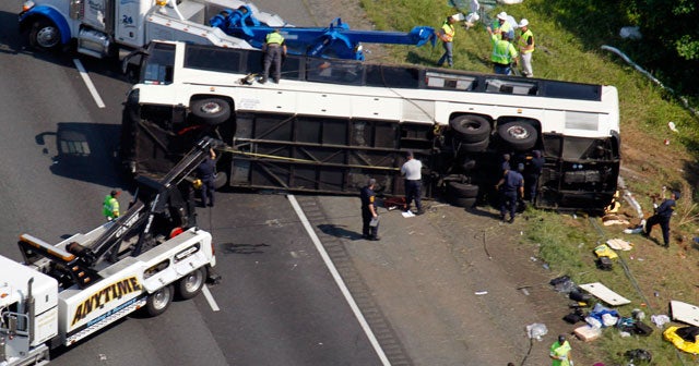Driver charged in Va. bus crash that killed 4, hurt dozens