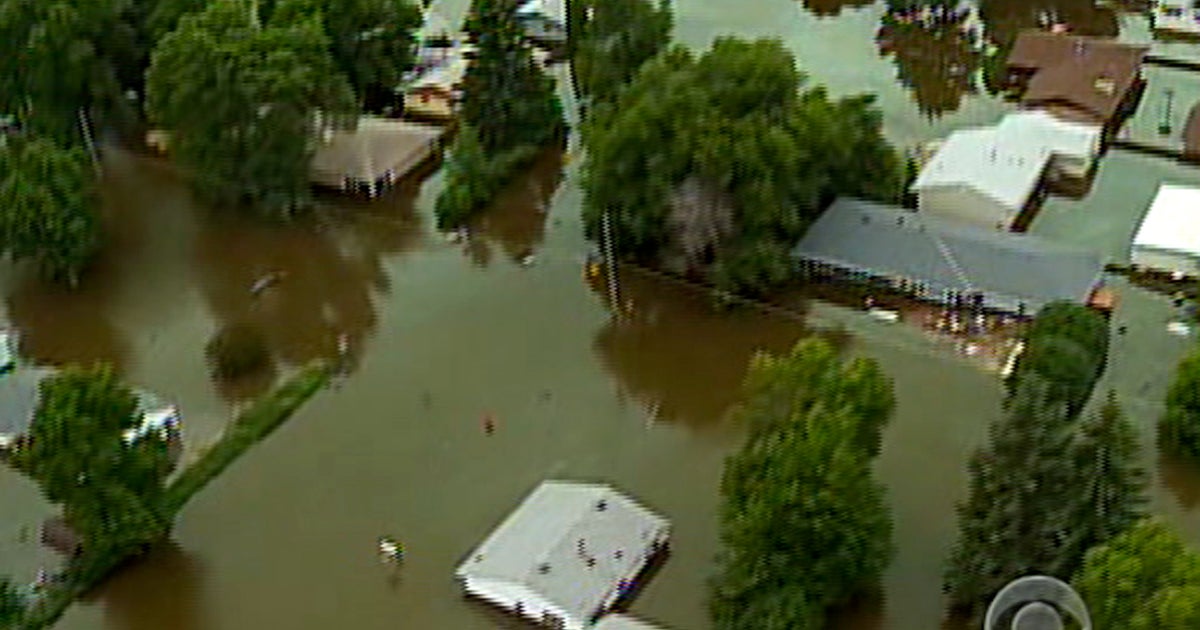 The flooding in Minot, N.D.