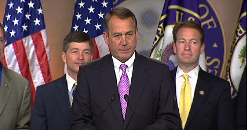 Boehner: Cantor and I are "in this fight together" - CBS News