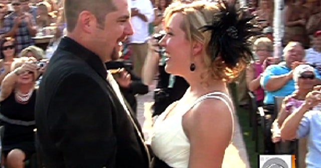 Bride surprised by her own wedding - CBS News