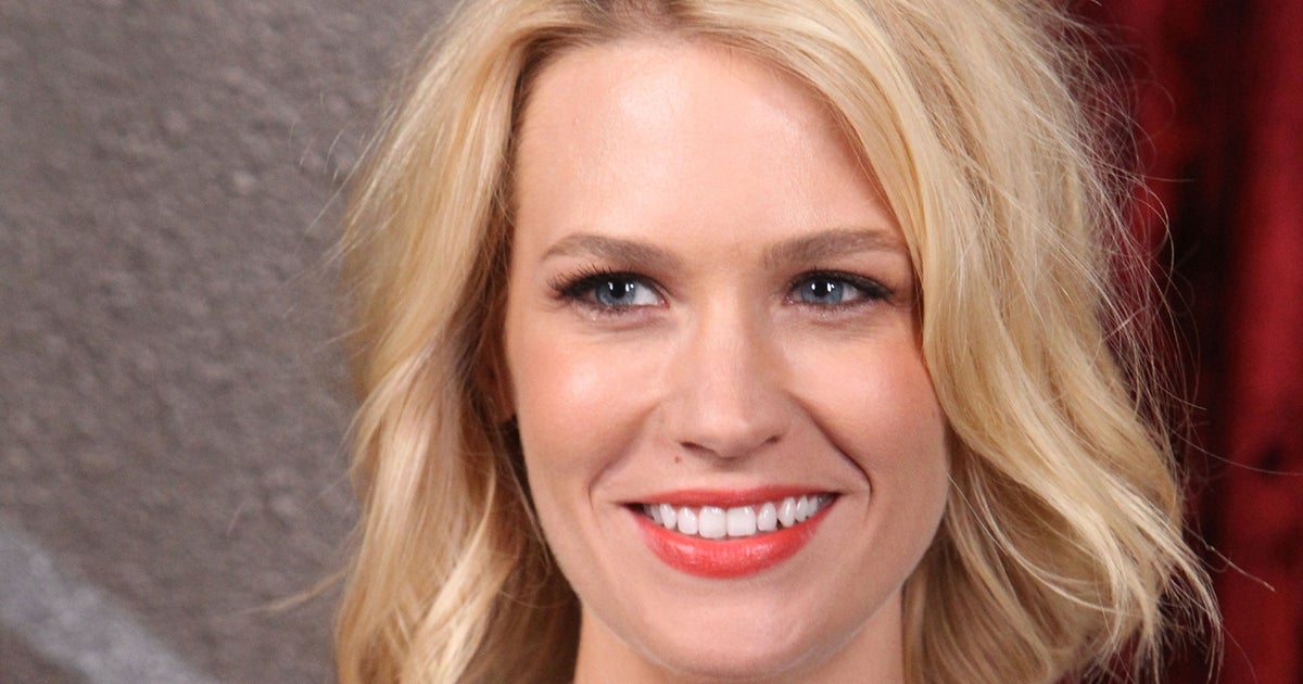 January Jones welcomes a son - CBS News