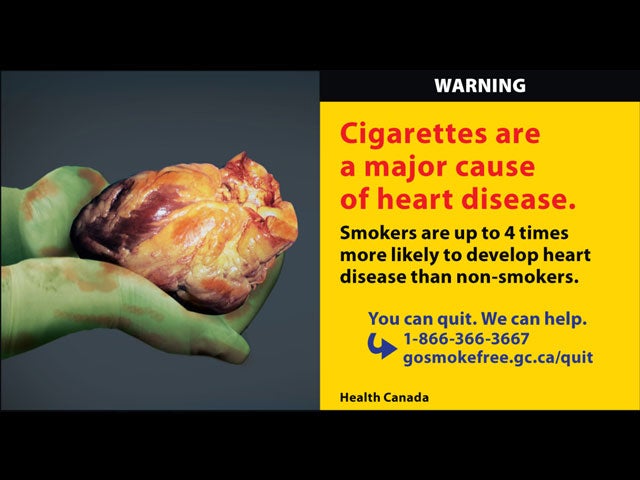 Yikes! Gruesome new tobacco warning labels from Canada