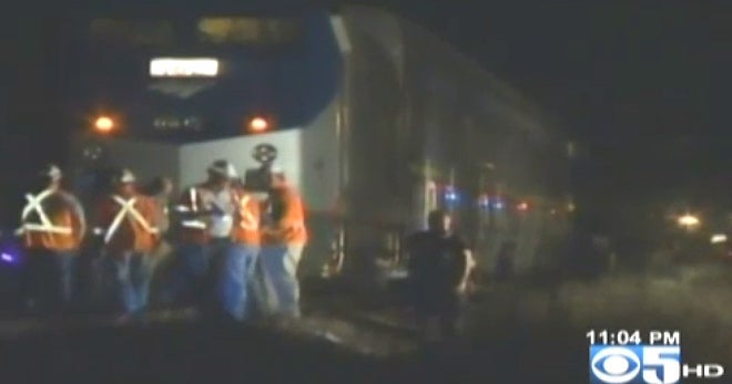 Several hurt when Amtrak train, truck collide - CBS News