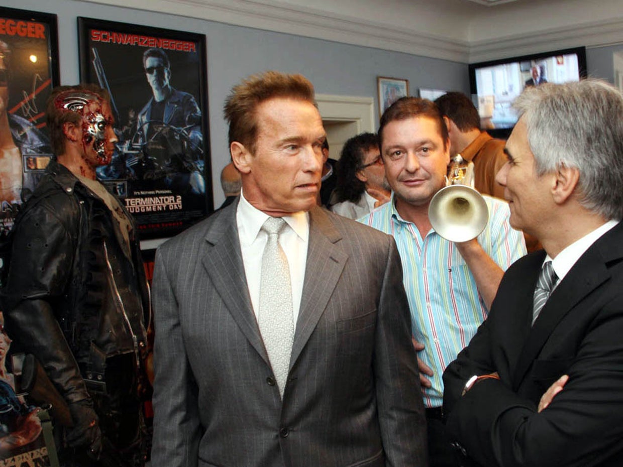 Arnold at the Arnold Schwarzenegger Museum