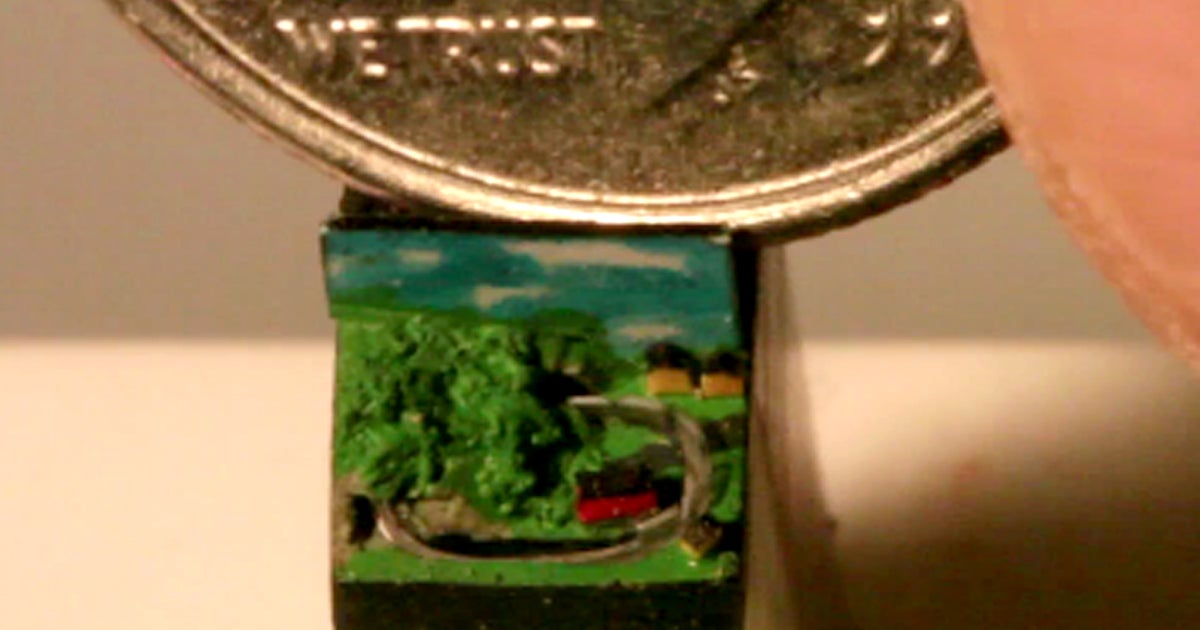 Incredibly tiny model train layout will definitely "wow" you - CBS News