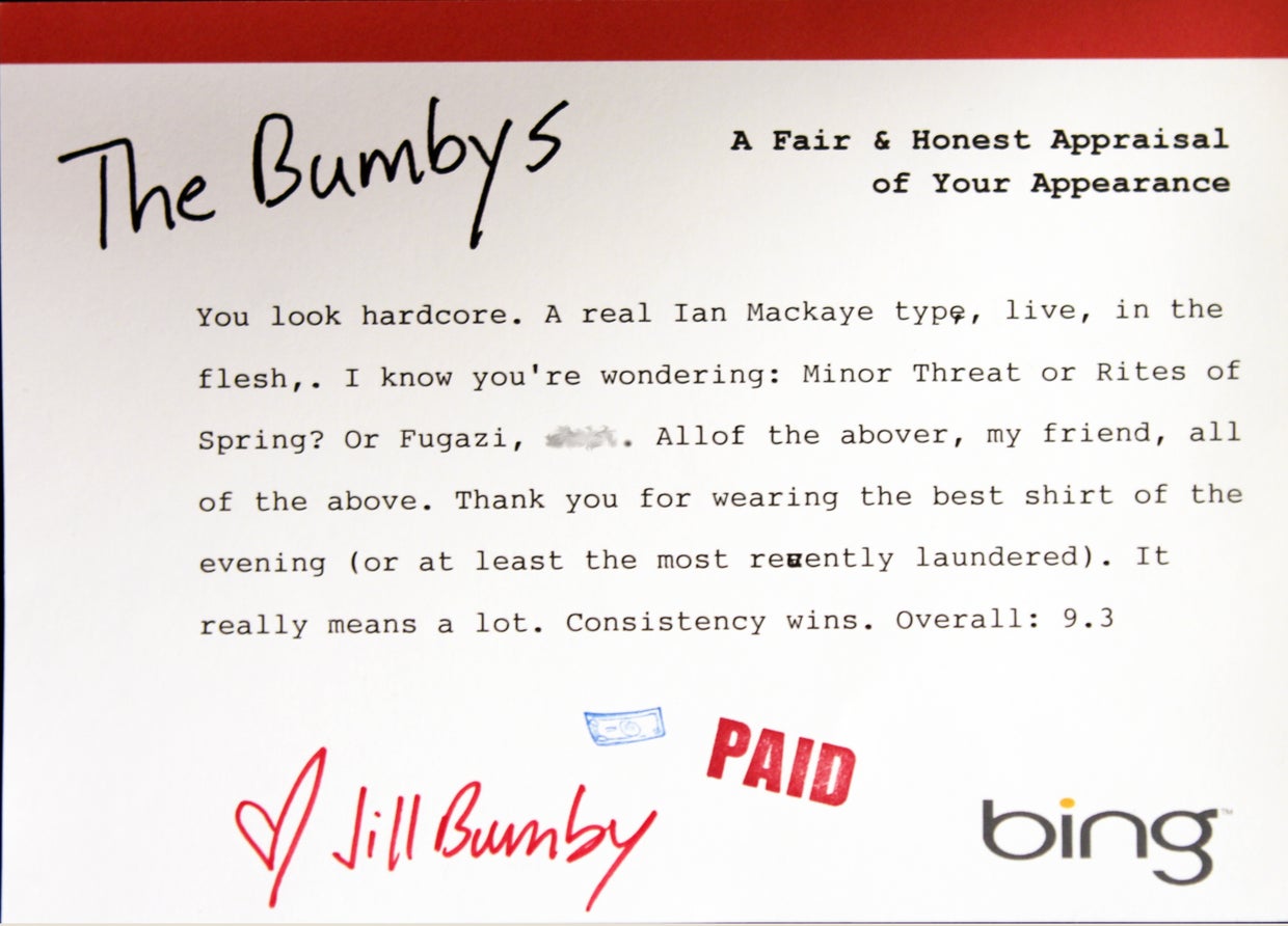 The Bumbys: Paid to judge your appearance - CBS News