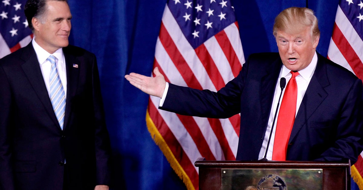 Campaign 2016: Mitt Romney: Donald Trump "a phony, a fraud" - CBS News