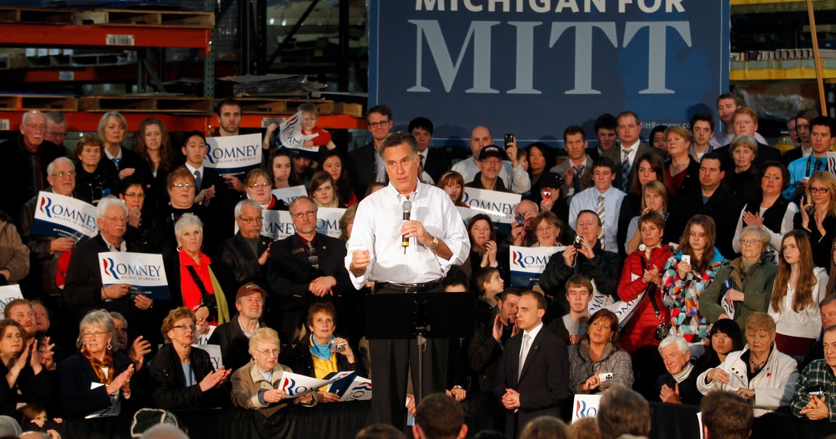 Romney faces challenges in "home state" of Michigan - CBS News