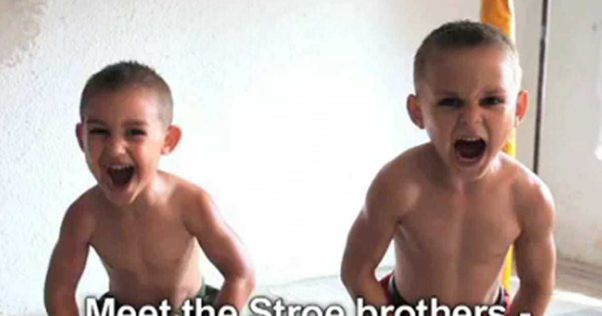 Two of the world's strongest kids show off their muscles and moves ...