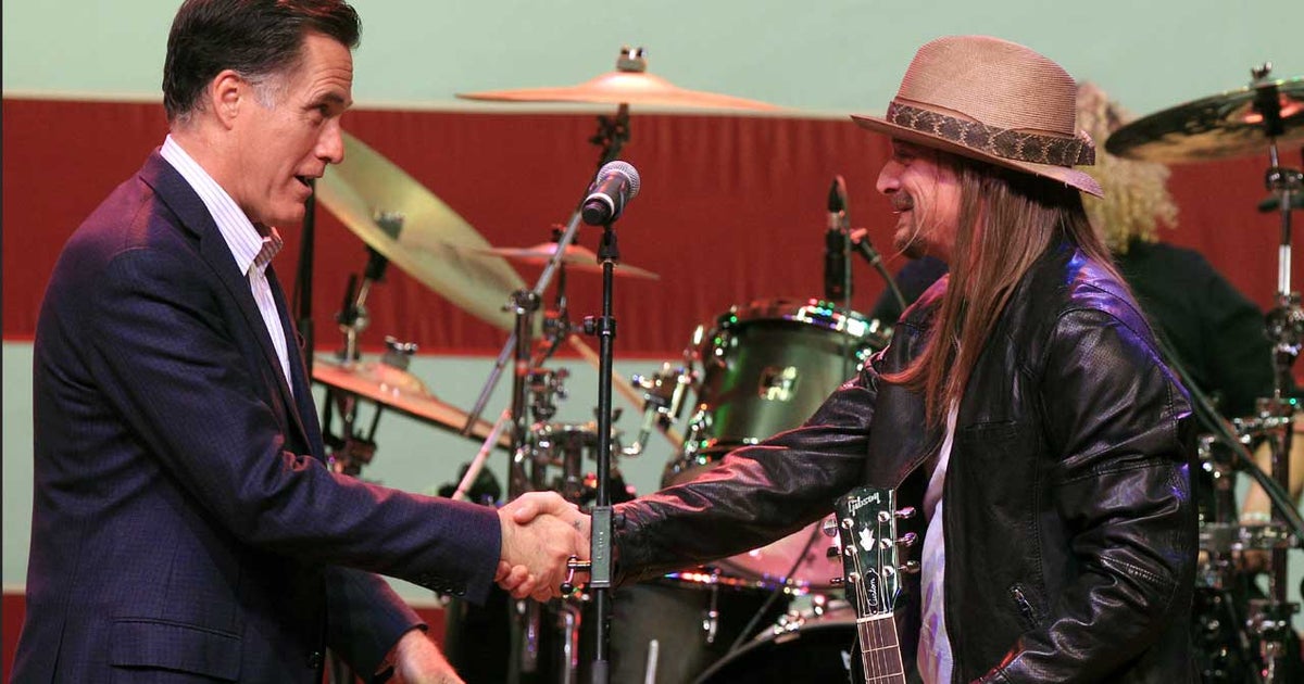 Kid Rock rocks the house for Mitt Romney - CBS News