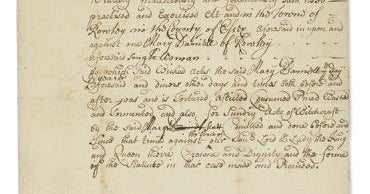 1692 Salem witch trial document sold at auction - CBS News