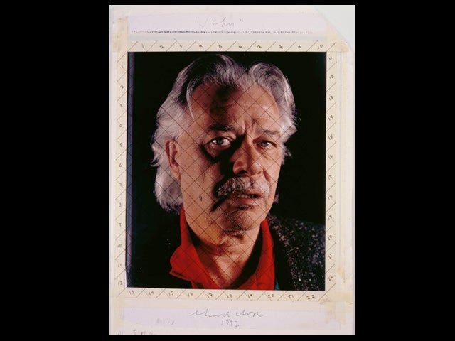 Artist Chuck Close paints faces, but can't recognize them