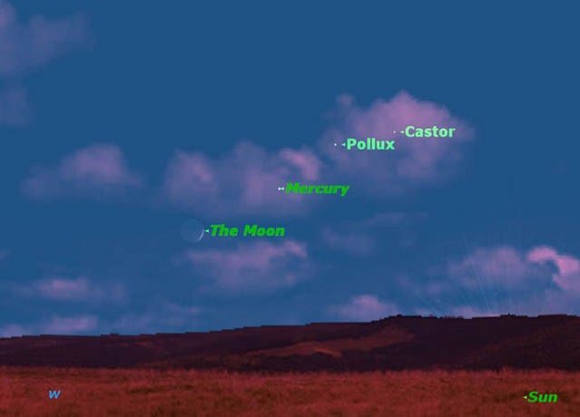 Elusive Mercury joins the moon in the night sky Thursday - CBS News