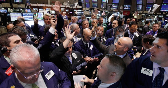 U.S. stocks soar to second-biggest gain this year - CBS News
