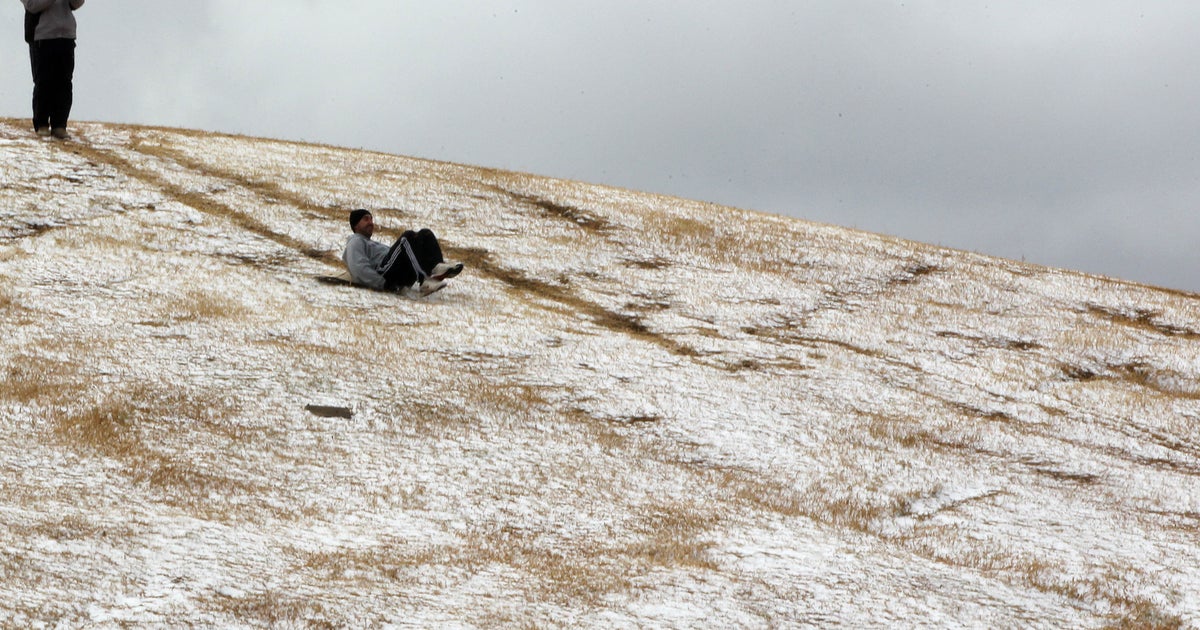 Rare snowfall in South Africa
