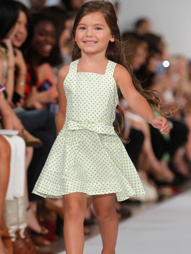 Cute kids on the runway