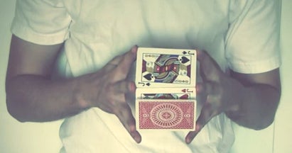 Check out some stupefying card tricks on display (and not in the way ...