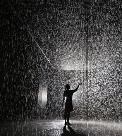 'Rain Room' art installation