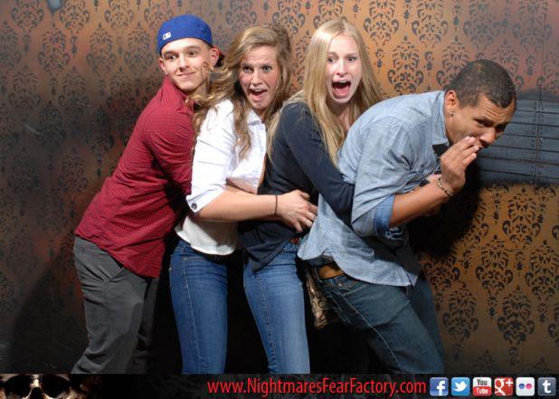 Terrified reactions at haunted house, Pt. 1