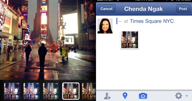 Facebook gets Instagram-like filters on iOS app - CBS News