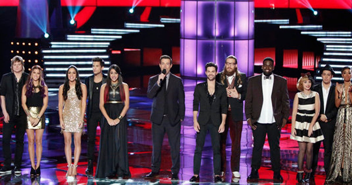 "The Voice": Top 12 contestants compete live - CBS News