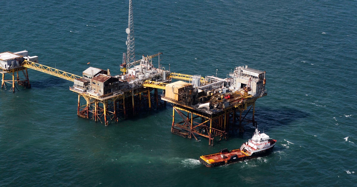 Oil platform explosion in the Gulf of Mexico