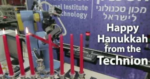 Awesome Rube Goldberg machine makes robot light Hanukkah menorah - CBS News