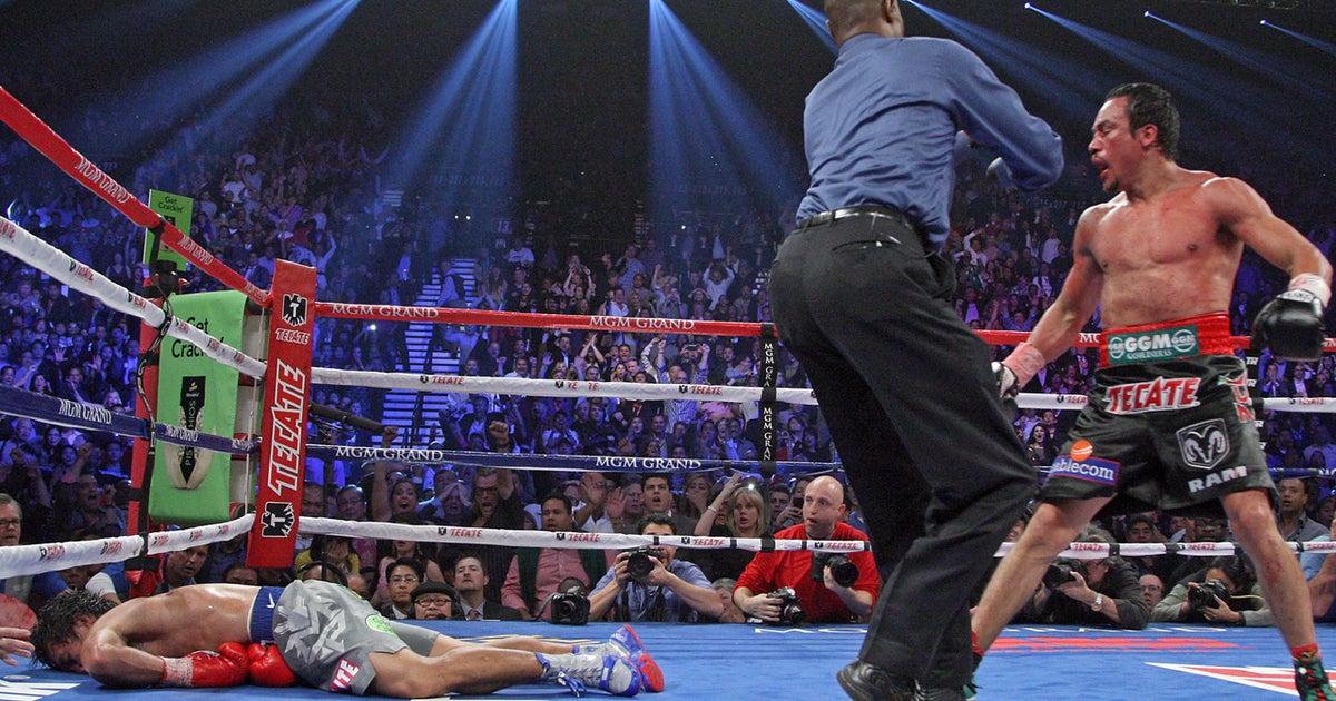 Marquez knocks out Pacquiao in 6th round - CBS News