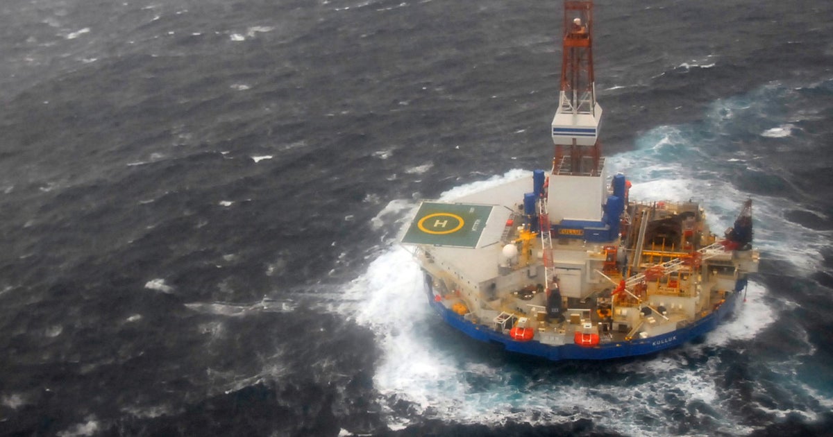 Shell oil drilling ship Kulluk refloated near Alaska - CBS News