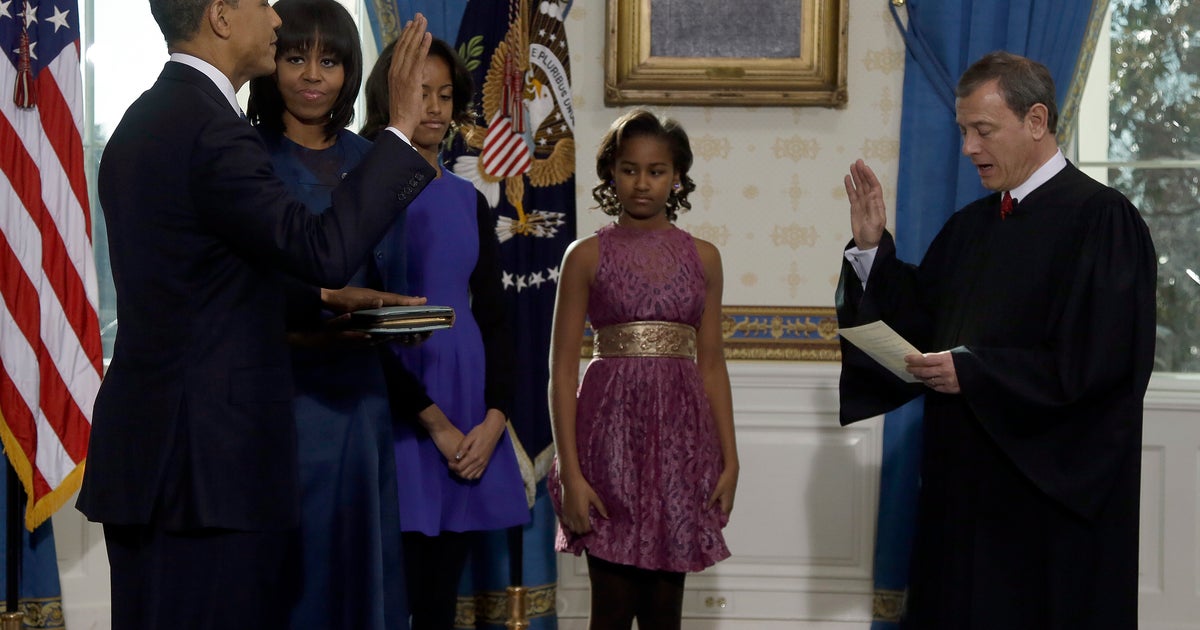 Obama sworn in, second term officially begins - CBS News