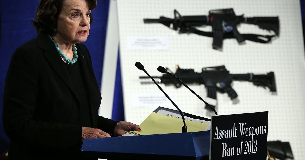 Assault weapons ban faces "uphill battle," says author Feinstein - CBS News