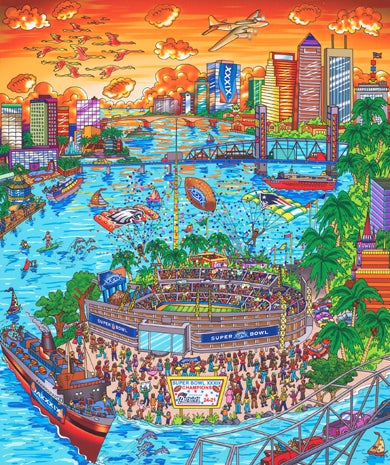 Super Bowl artist Charles Fazzino