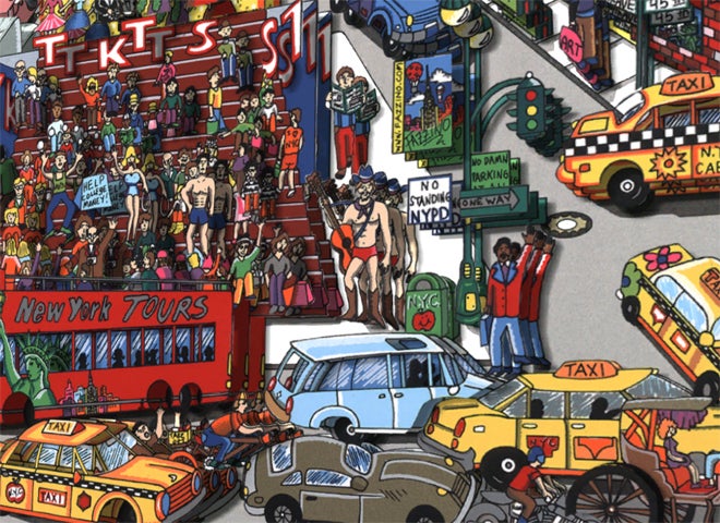 Super Bowl artist Charles Fazzino