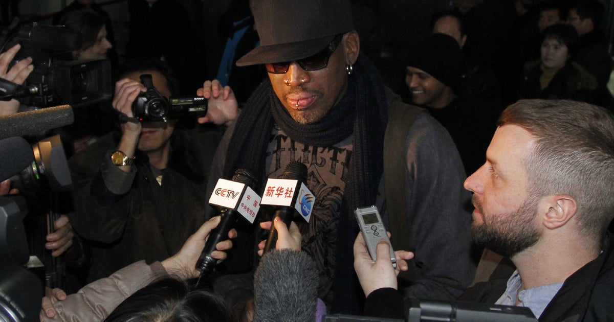 Rodman leaves N. Korea, calls Kim "awesome guy" - CBS News