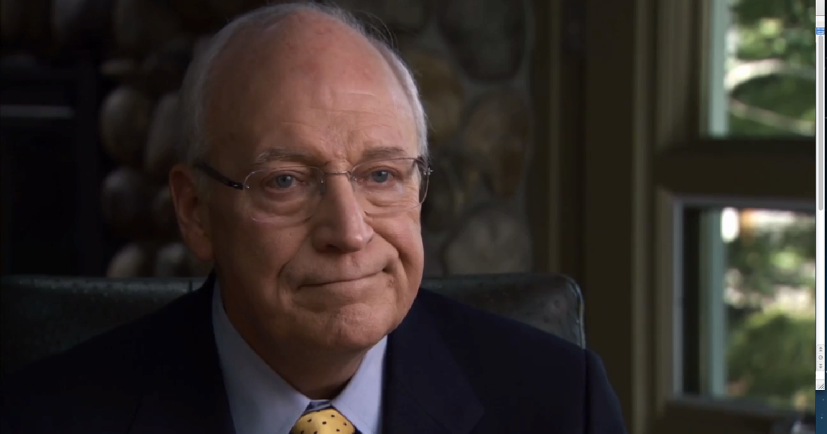 Cheney: Politics not for those who "want to be loved" - CBS News
