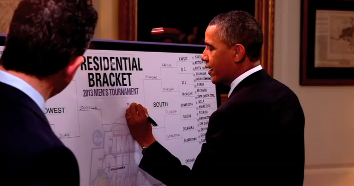 Obama picks Indiana for NCAA men's title - CBS News