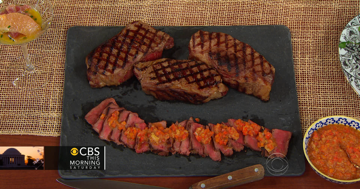 THE Dish: Chef Sam Talbot's grilled strip loin with carrot-ginger ...