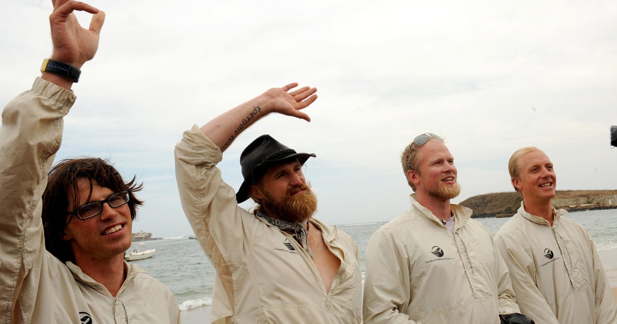 Rogue wave capsizes rowers in trans-Atlantic world record try - CBS News