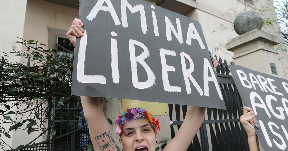 Mideast feminists reject topless protests across Europe - CBS News