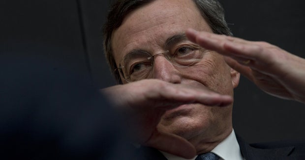 Draghi urges leaders to solve euro's core problems - CBS News