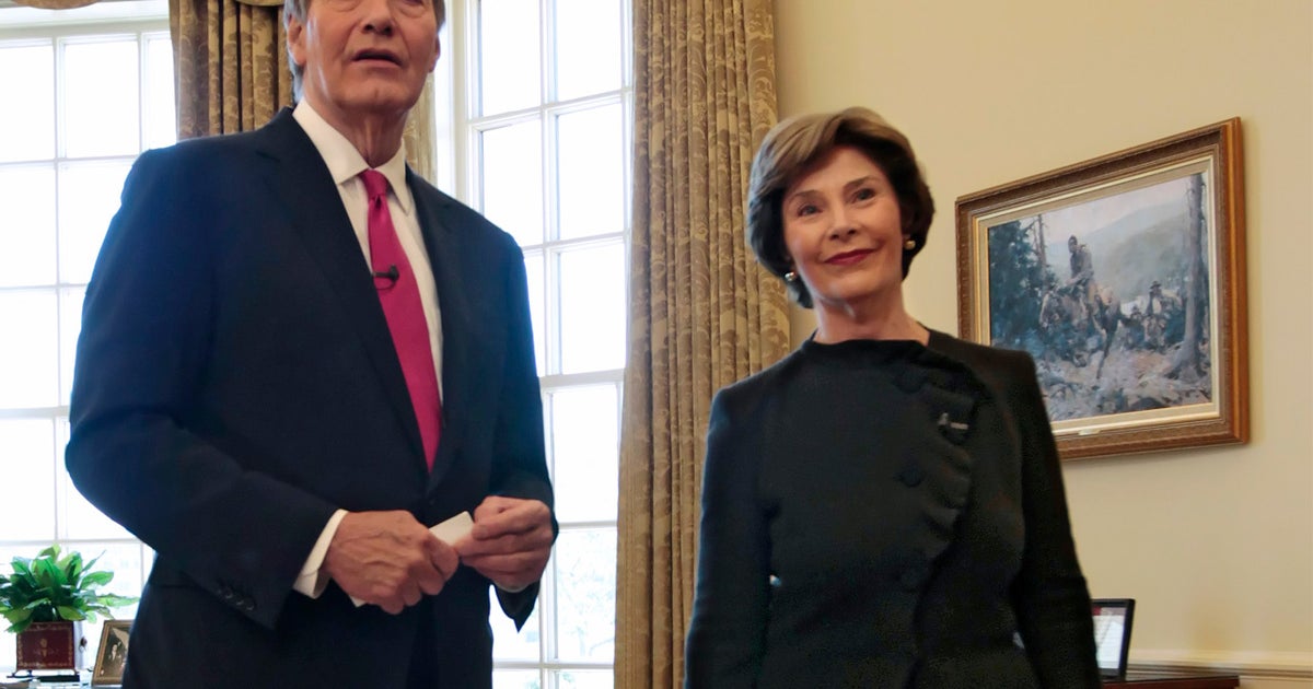 Former first lady Laura Bush shares tour of new Bush Center - CBS News