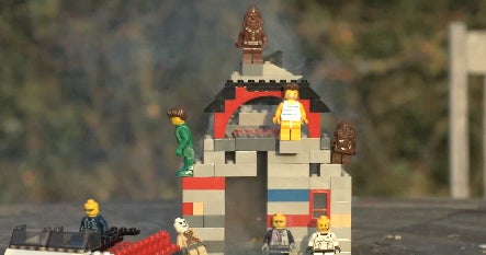 Explosion fun in super slow-motion (with Legos and cereal) - CBS News