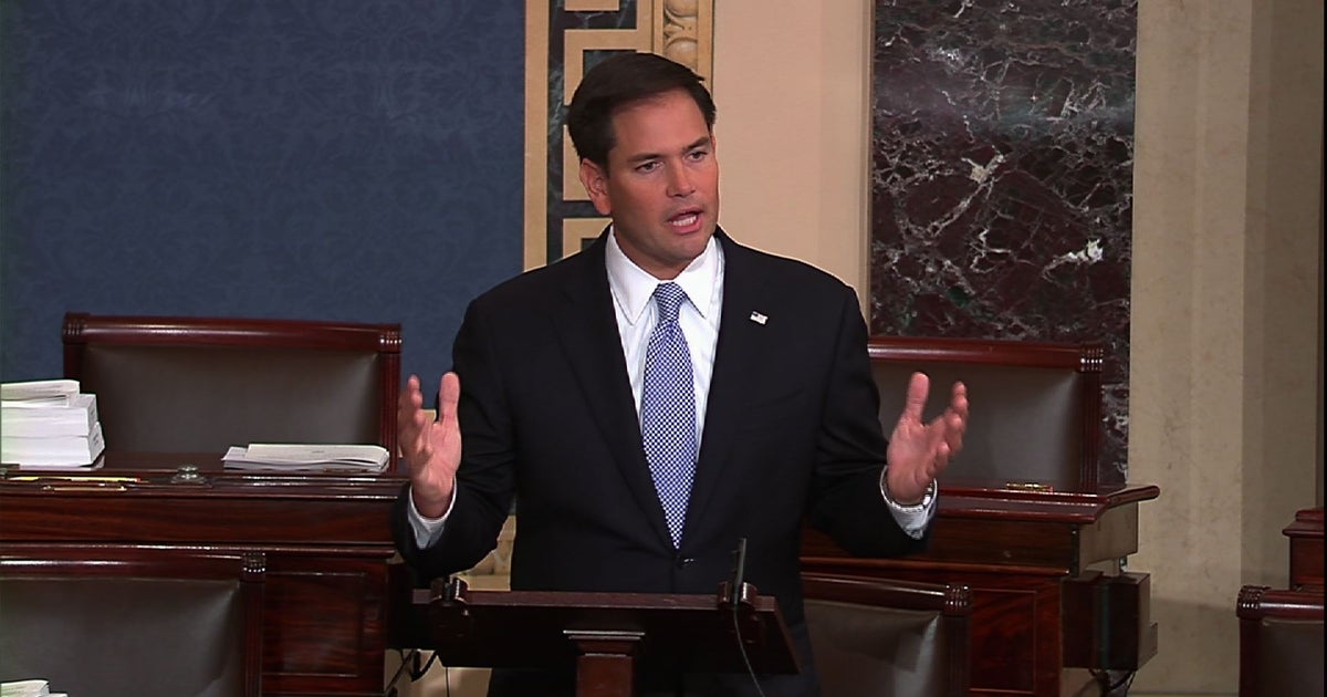Rubio recalls parents' story to push immigration bill - CBS News