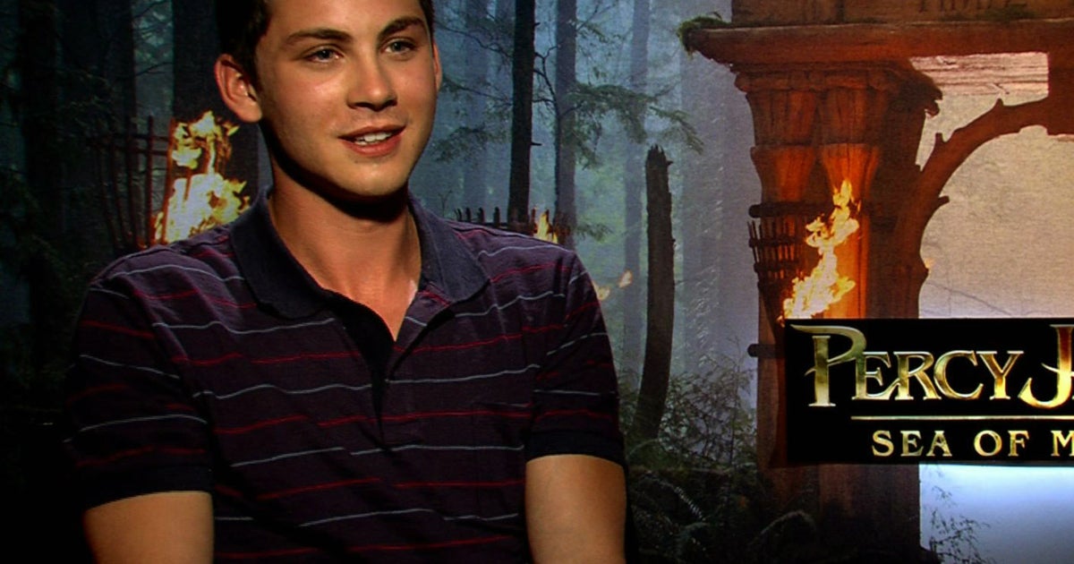 Logan Lerman, Thor Freudenthal on "Percy Jackson: Sea of Monsters ...