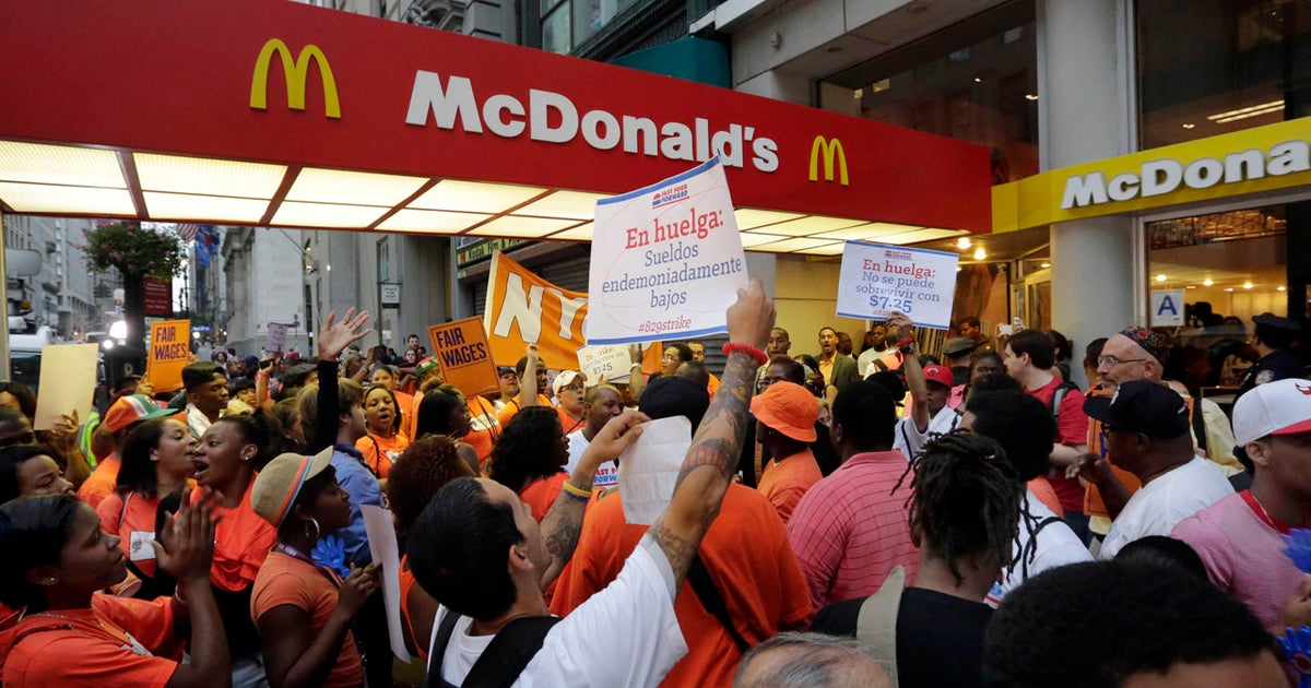 Fast food strikes underline big national problem - CBS News