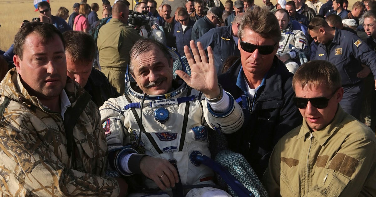 Soyuz capsule returns ISS astronauts to Earth